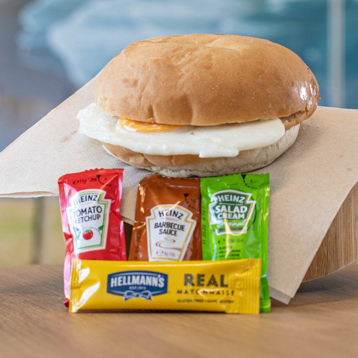 Free Range Egg Breakfast Bap (V) | Exeter Science Park Cafe