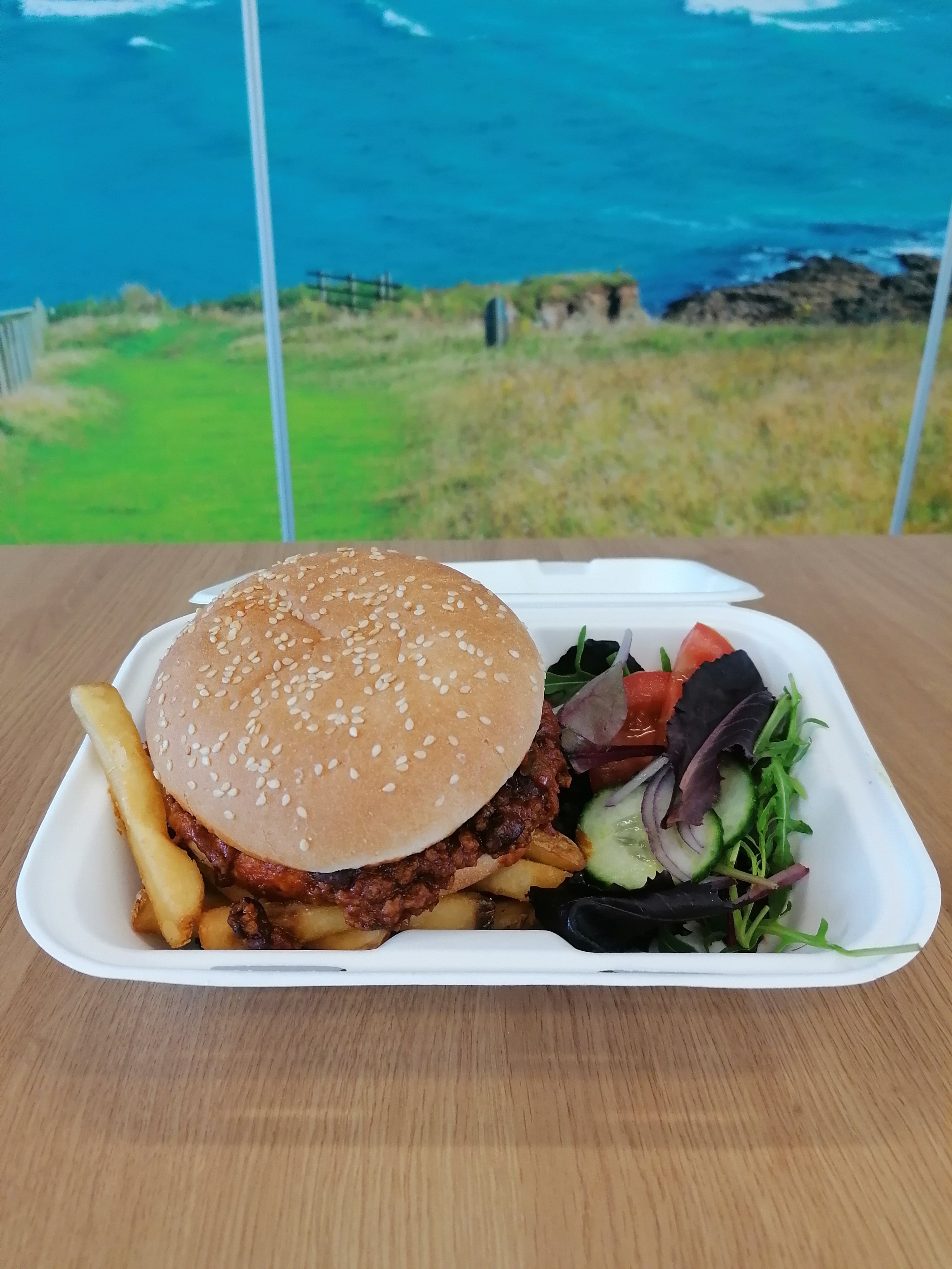 Sloppy Joe BBQ Beef Burger | Exeter Science Park Cafe